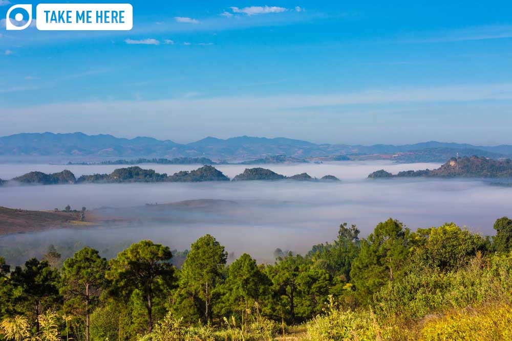Panoramic view from Kalaw.