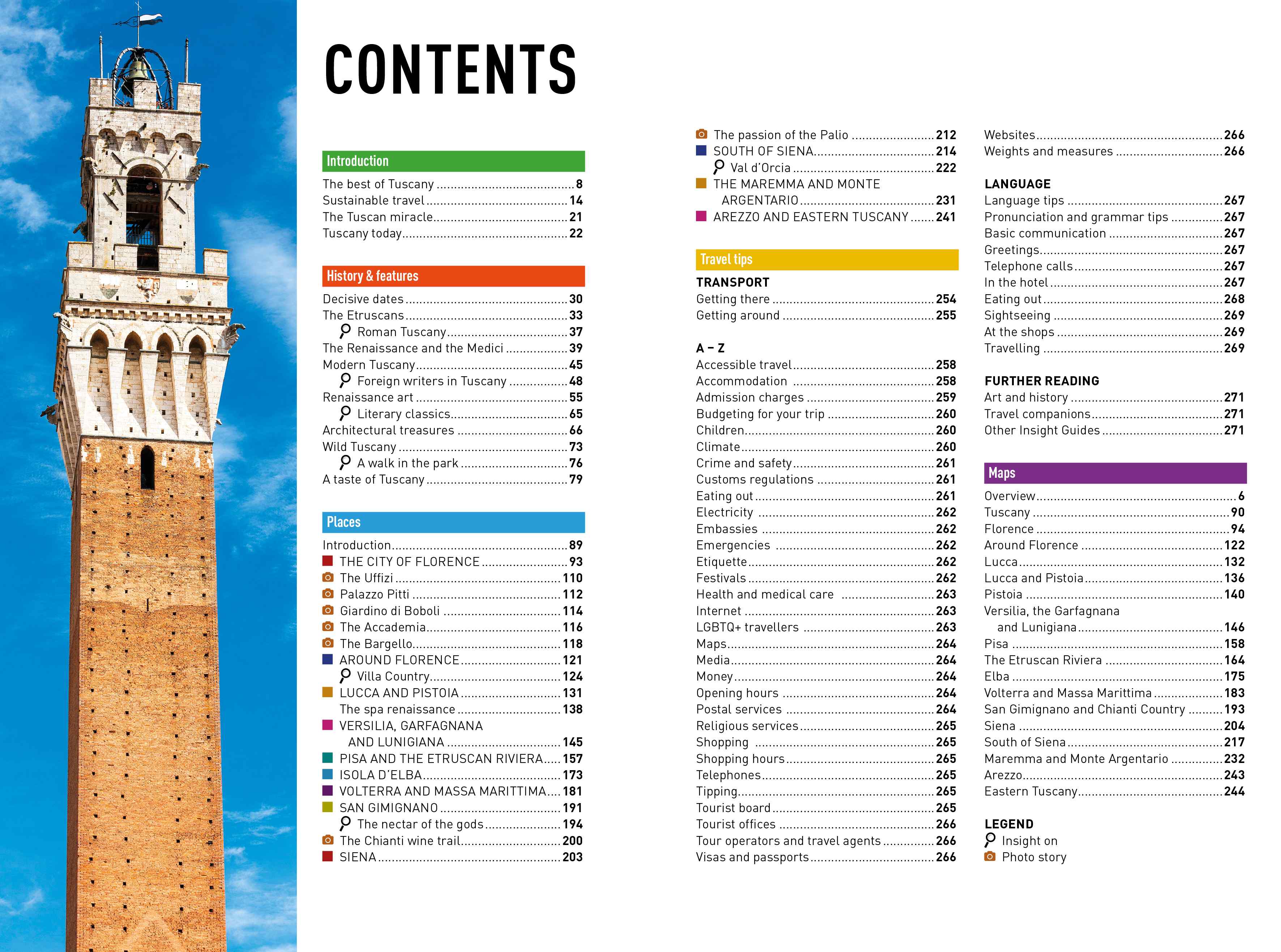 Guide To Tuscany And Pocket Florence & Tuscany Travel Guide